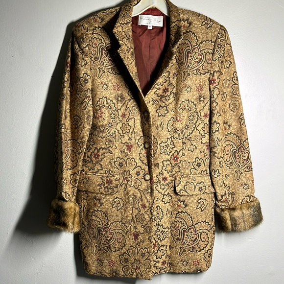 Tasha Polizzi | Jackets & Coats | Tasha Polizzi Tapestry Faux Fur ...